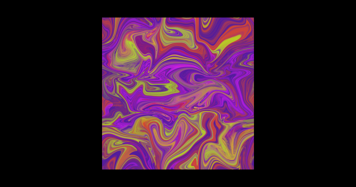 Trippy Marble - Retro - Sticker | TeePublic