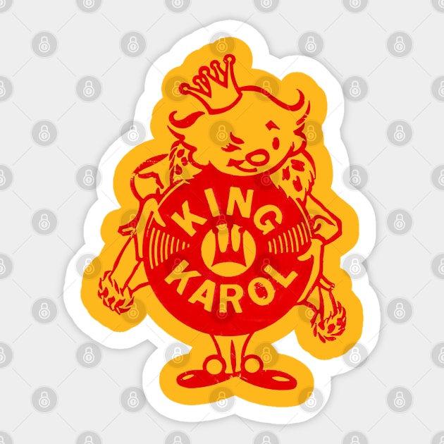 King Karol Record store - Records - Sticker | TeePublic