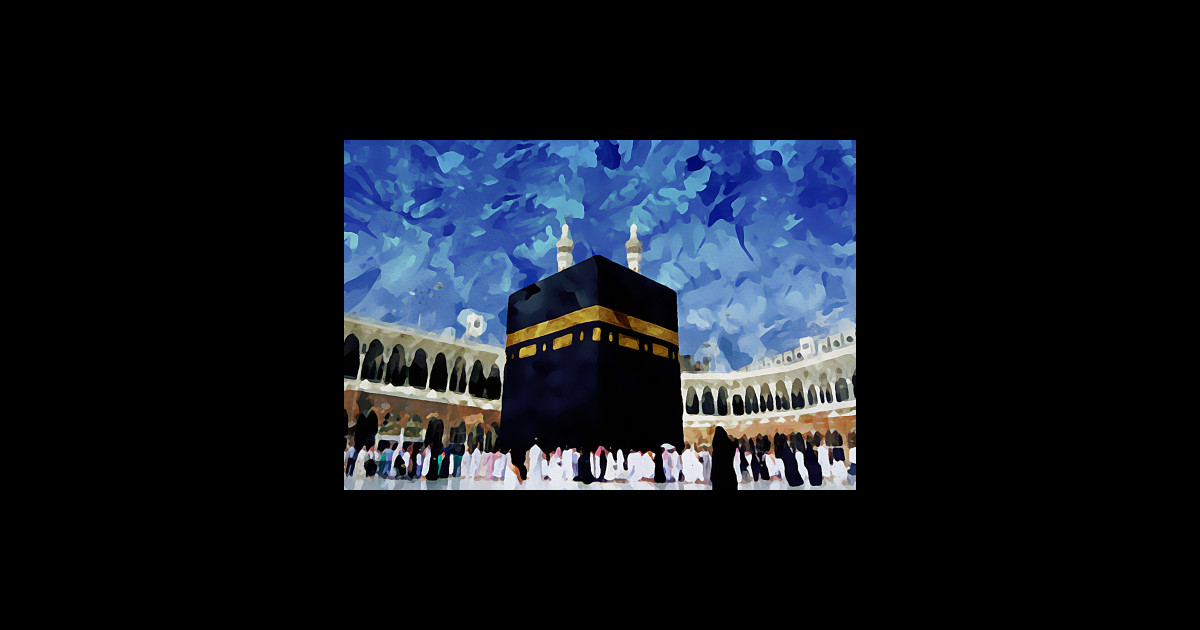 Kaaba Watercolor Painting - Makkah - Posters and Art Prints | TeePublic