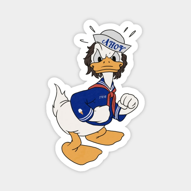 Steve Duck - Stranger Things - Magnet | TeePublic