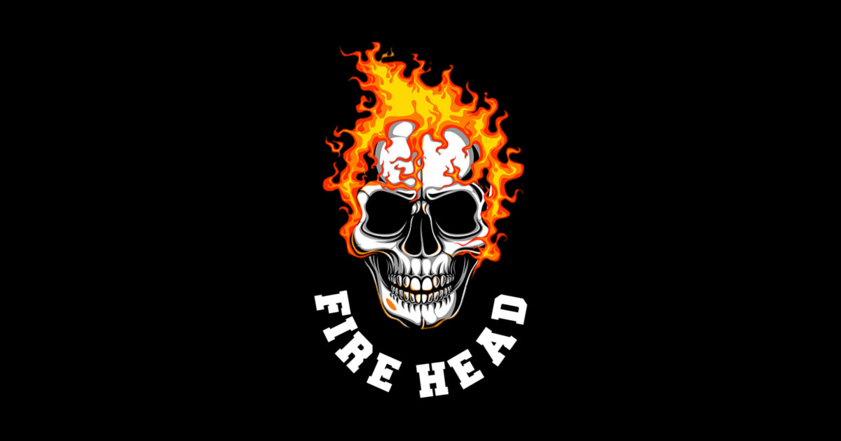 FIRE HEAD - Keren - Sticker | TeePublic