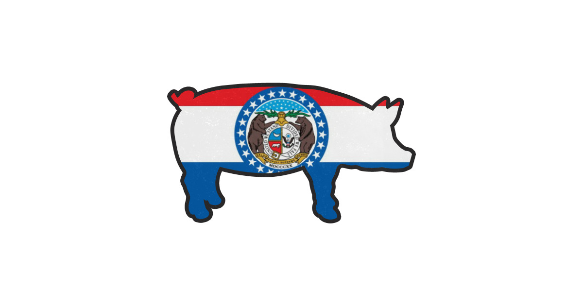 Missouri BBQ Pig MO Pride - Bbq - T-Shirt | TeePublic