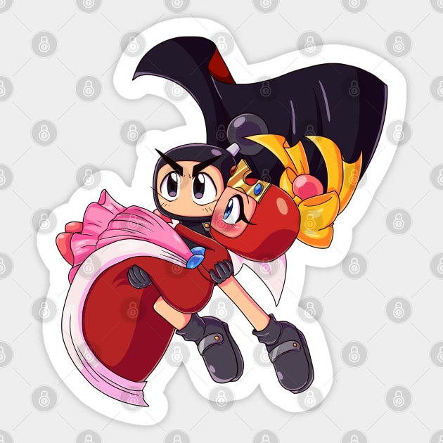 Princess Akabon x Kurobon - Bomberman - Sticker | TeePublic