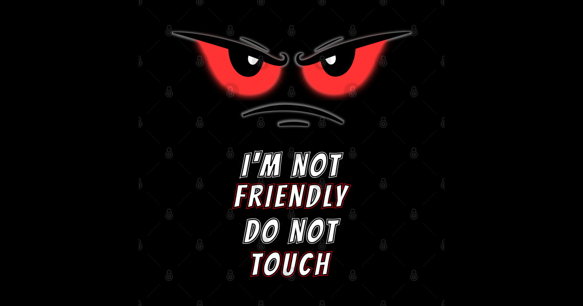 I'm not Friendly Do Not Touch Funny and humorous memes - Humorous Memes ...
