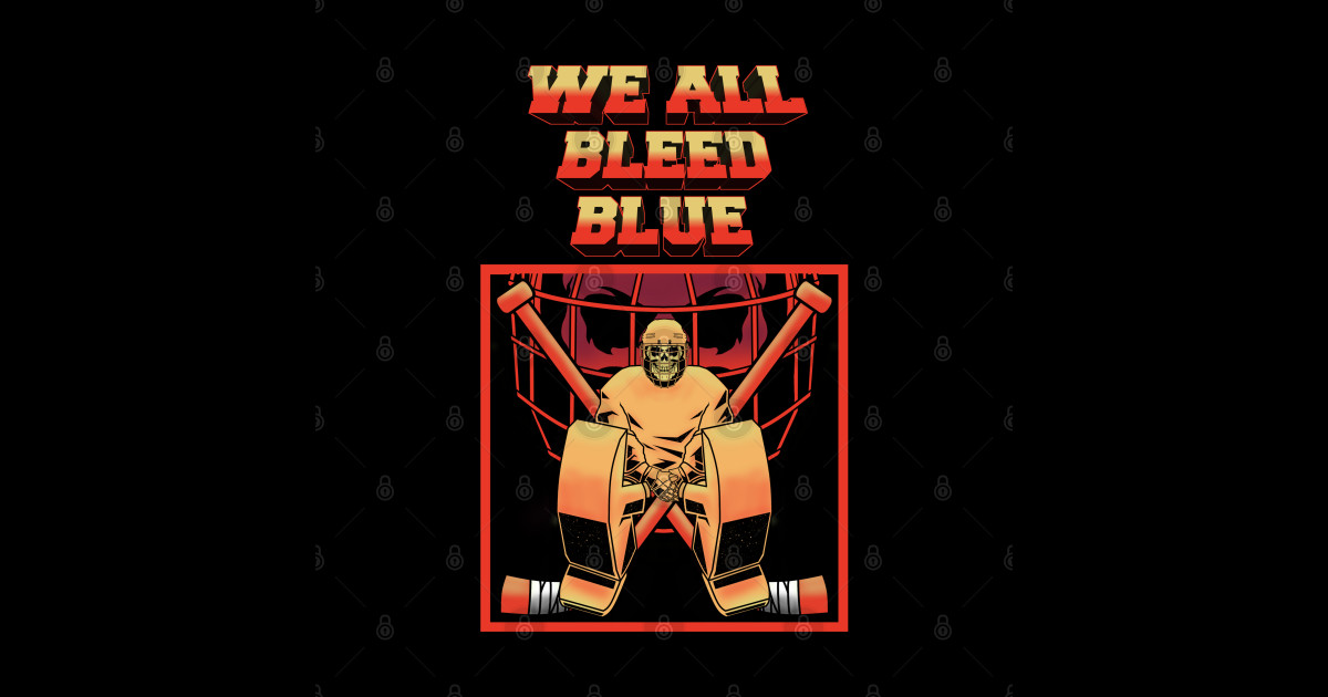 WE ALL BLEED BLUE - St Louis Blues - Sticker | TeePublic