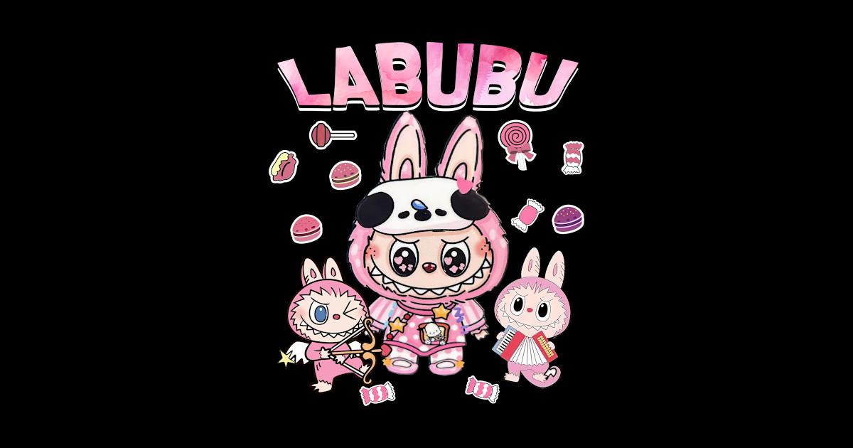 Funny Labubu Cute Labubu The Monsters Pink Meme T-Shirt ltsp - Monsters ...