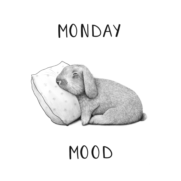 Monday mood - Rabbit - T-Shirt | TeePublic