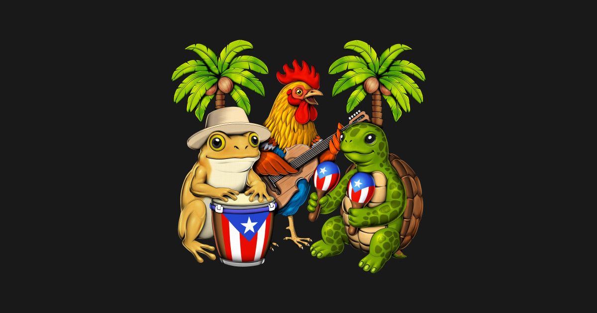 Puerto Rico Fiesta - Puerto Rico - T-Shirt | TeePublic