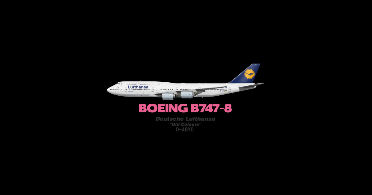 Boeing B747-8 - Deutsche Lufthansa "Old Colours" - B748 - Sticker ...