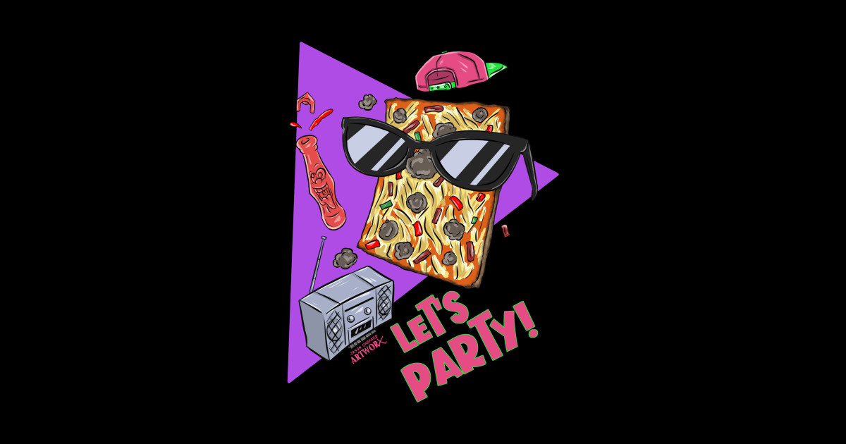 LET'S PARTY! - 90s - Sticker | TeePublic