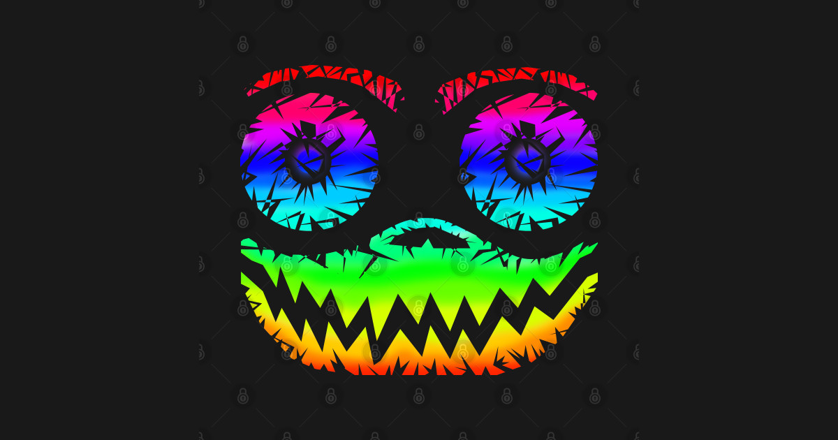 Rainbow Smiley Face - Scratch Design - Smiley Face - T-Shirt | TeePublic