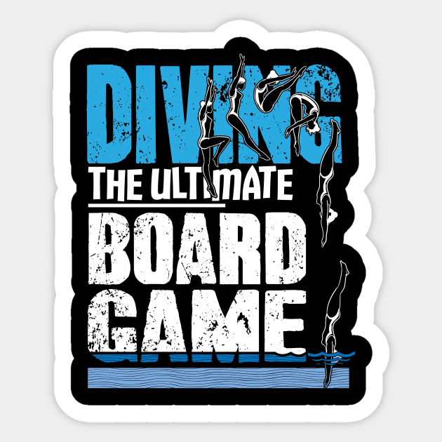 Diving The Ultimate Board Game - Diving Girl - Sticker | TeePublic