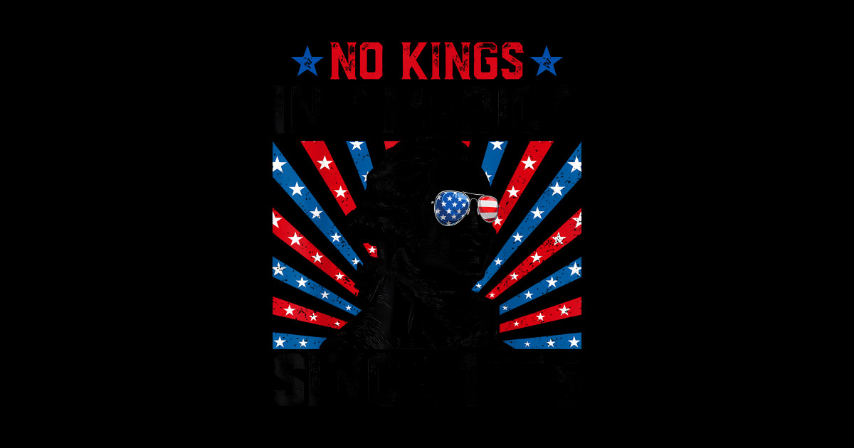 No Kings In America Since 1776 Distressed Usa Flag Vintage - Vintage ...