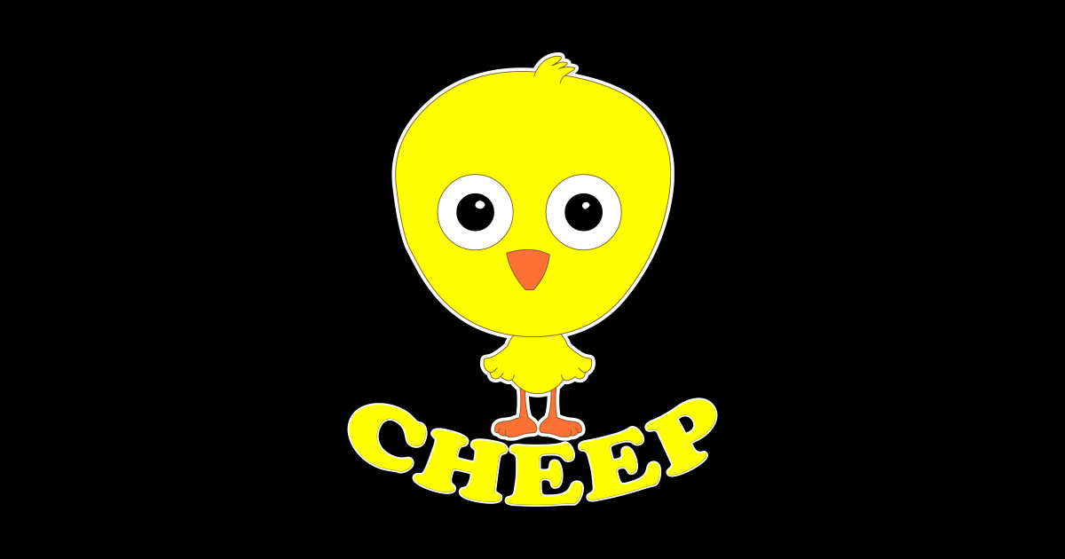 Cheep - Cute Chick - Sticker | TeePublic