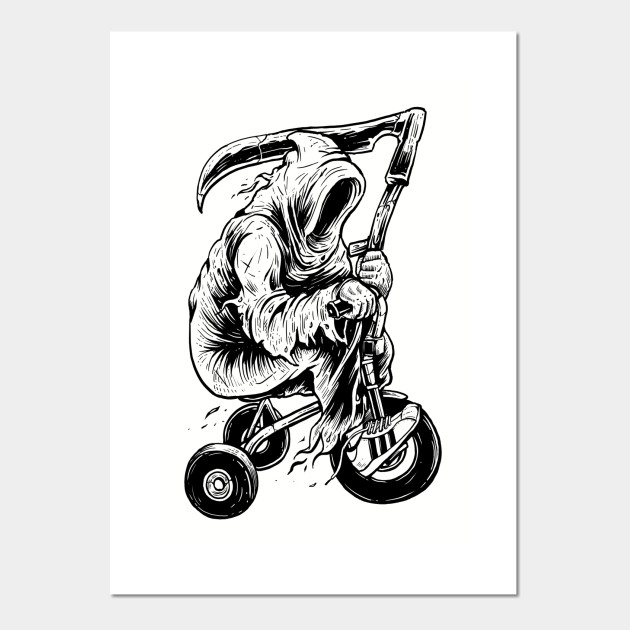 Reaper Biker - Grim Reaper - Posters and Art Prints | TeePublic