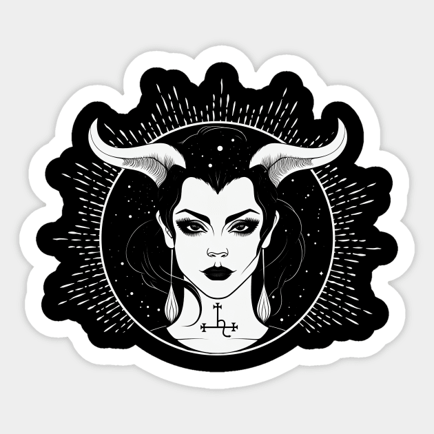 Lilith Goddess of Demons - Lilith - Sticker | TeePublic
