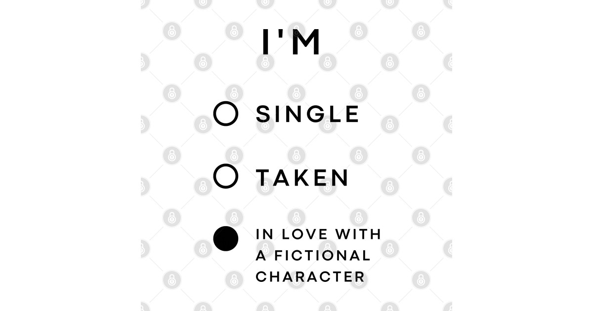 I Love Fictional Character - Funnytee - T-Shirt | TeePublic