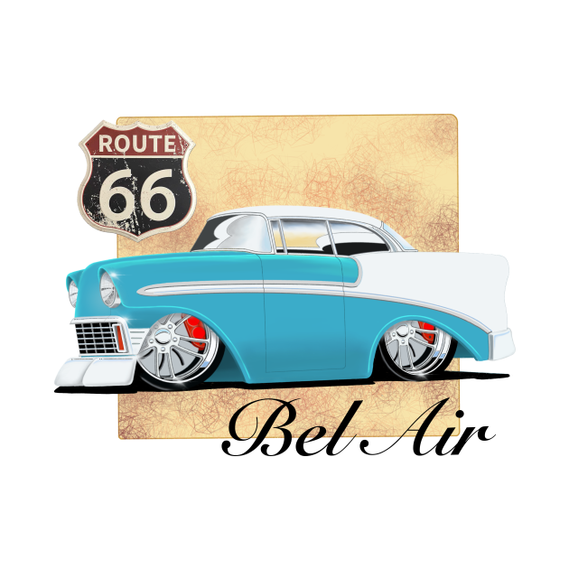 ‘56 Chevrolet Bel Air - Classic Car - T-Shirt | TeePublic