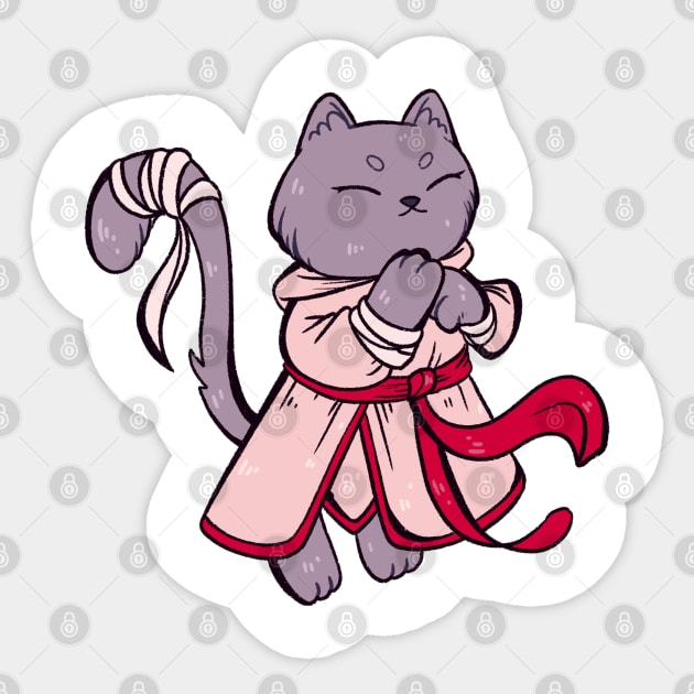DnD Cats - Monk - Dnd - Sticker | TeePublic