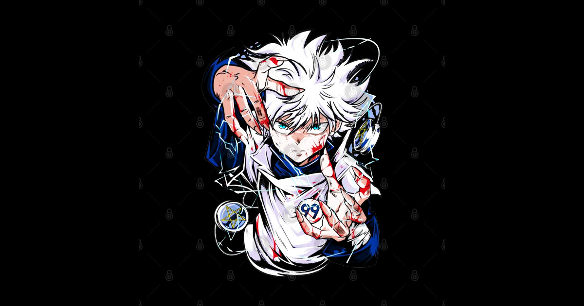 Killua Zoldyck - Hunter x Hunter - Killua Zoldyck - Sticker | TeePublic