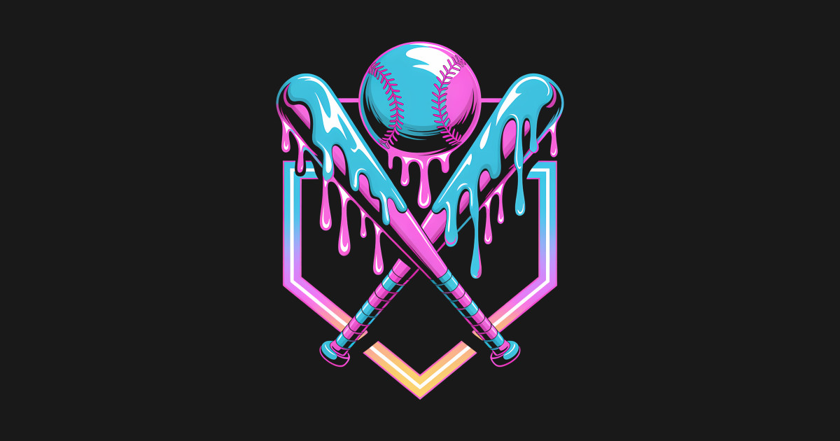 Baseball Drip For Ice Cream Drip Youth Baseball - Youth Baseball Drip ...