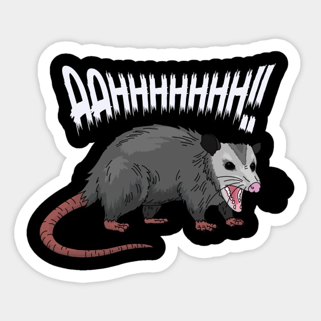 screaming possum vector