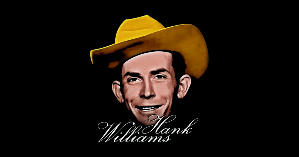 Hank Williams Face Bootleg - Hank Williams - Sticker | TeePublic