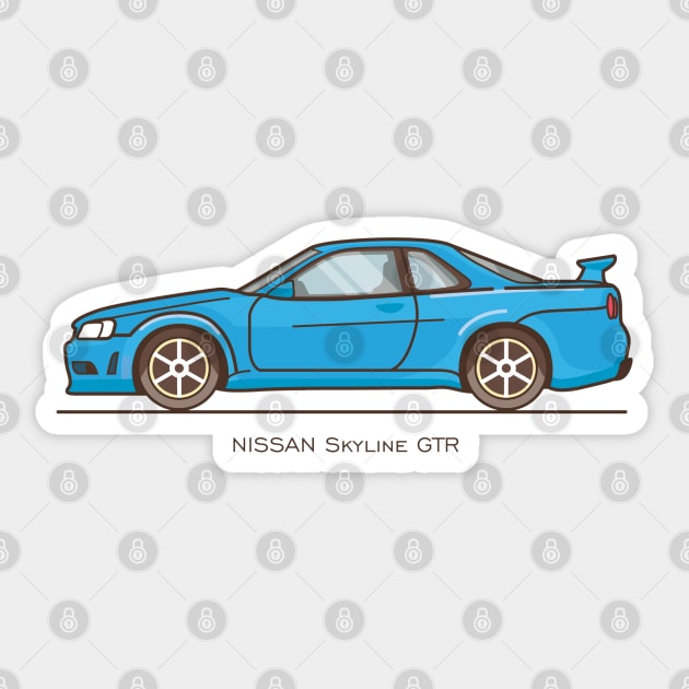 Nissan Skyline GTR - Nissan Skyline Gtr - Sticker | TeePublic