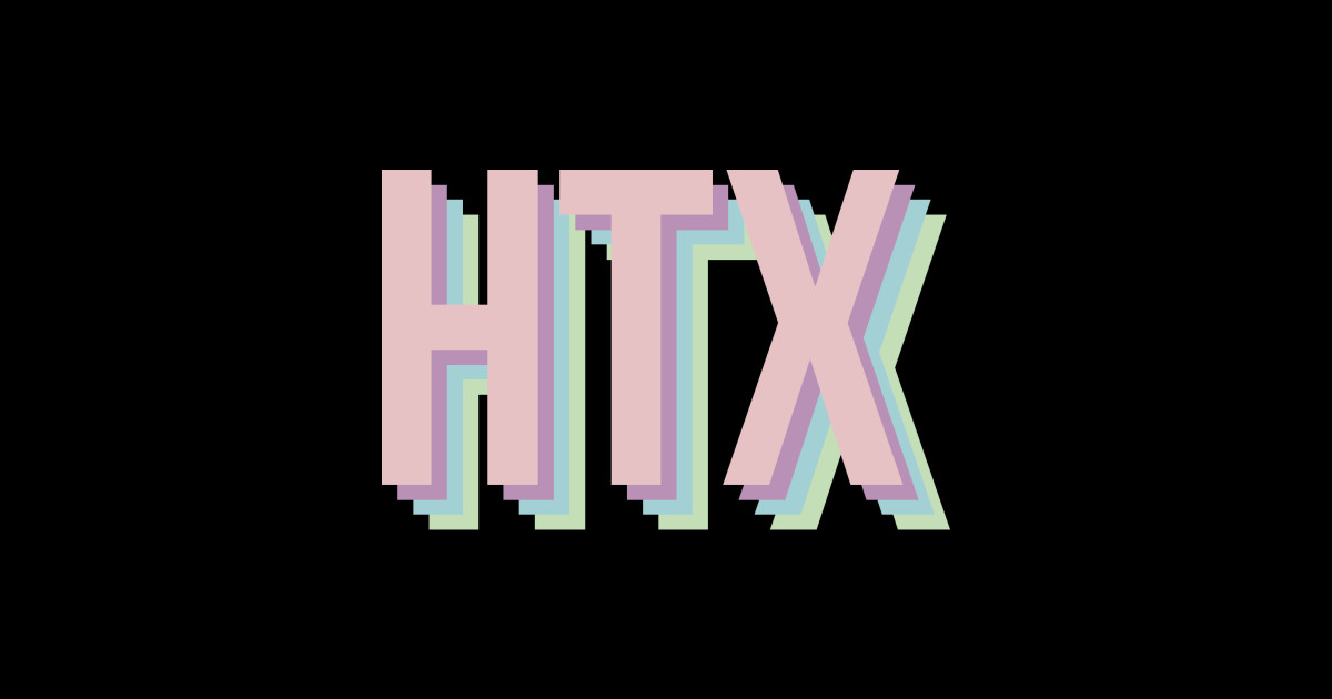 HTX pastel colors - Htx - Sticker | TeePublic