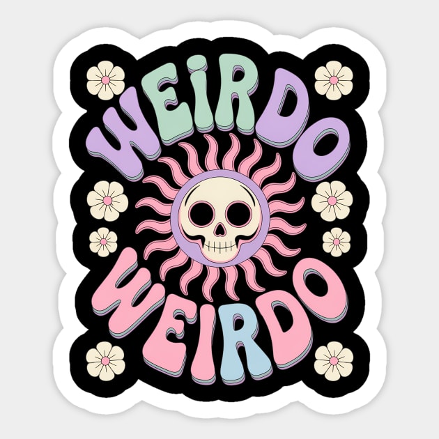 Kawaii Goth Creepy Flower Aesthetic - Kawaii Goth Creepy - Sticker ...