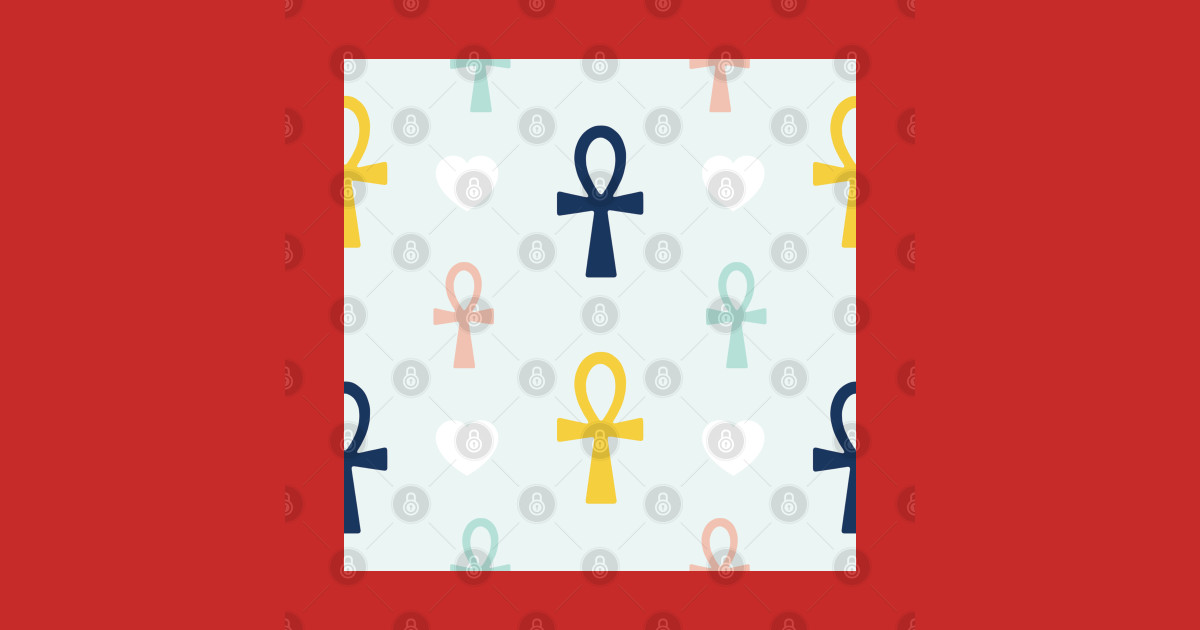 Colorful Ankh Pattern - Pattern - T-Shirt | TeePublic