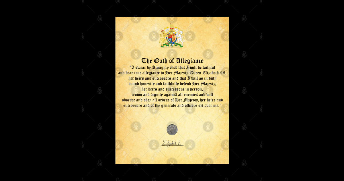 The Oath of Allegiance (UK Military) - Military - Sticker | TeePublic