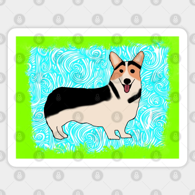 Tricolor Corgi - Corgi - Sticker | TeePublic