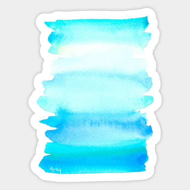 Azure Swatches - Watercolor - Sticker | TeePublic