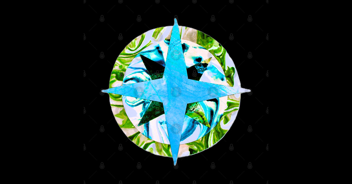 compass rose - Compass Rose - Sticker | TeePublic