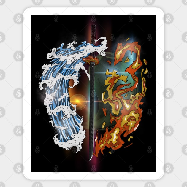 The slayer sword - Demon Slayer - Sticker | TeePublic