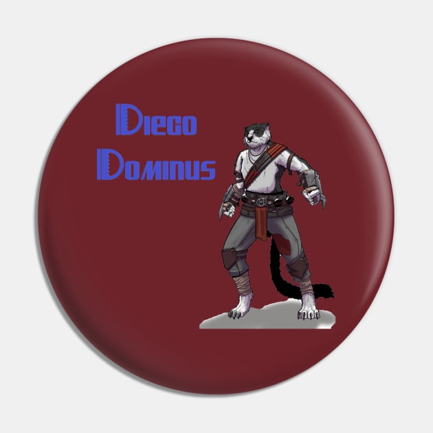 Diego Dominus - Die By The Sword Podcast - Pin | TeePublic