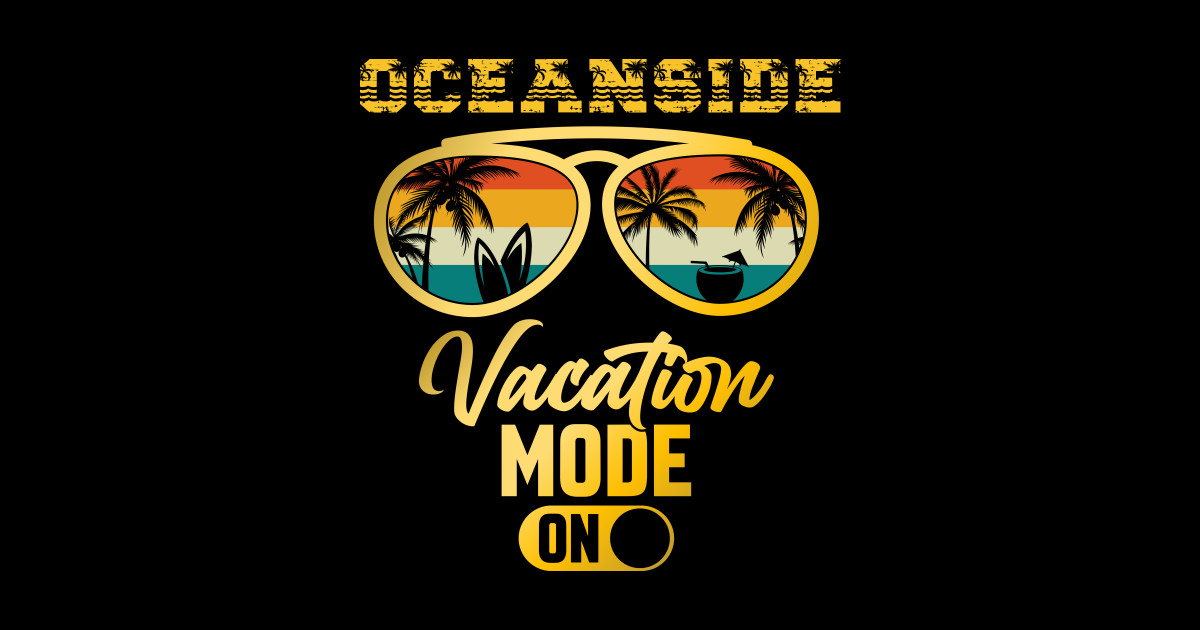 Oceanside USA Summer Vacation - Oceanside - Sticker | TeePublic