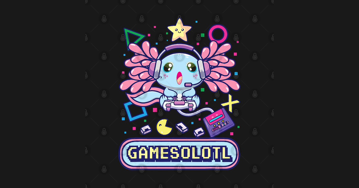 Gamesalotl Gaming Axolotl Boys Kids 157 - Axolotl - T-Shirt | TeePublic
