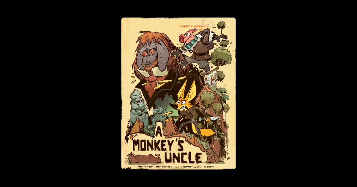 A Monkey's Uncle - Animals - Sticker | TeePublic