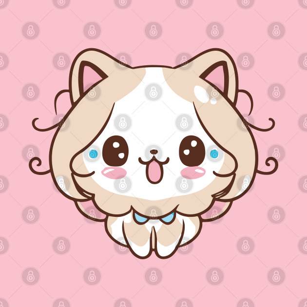 cute kawaii chibi cat lady - Kawaii Cat - T-Shirt | TeePublic
