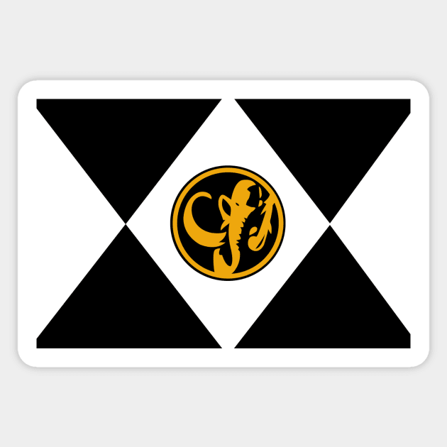 black ranger logo - Power Rangers - Sticker | TeePublic