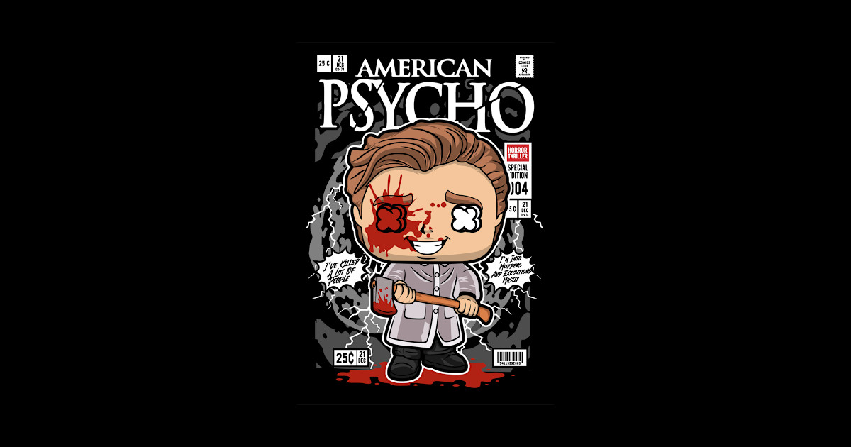 American Psycho 90s - American Psycho - Sticker | TeePublic