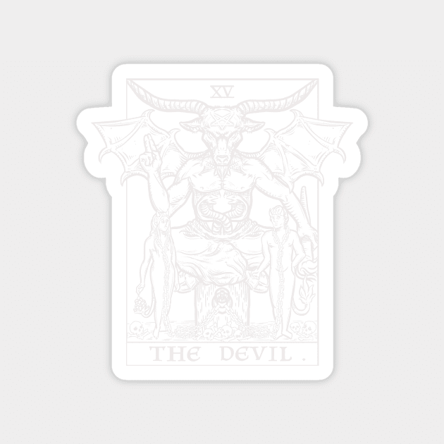 The Devil Tarot Card Baphomet - The Devil - Magnet | TeePublic