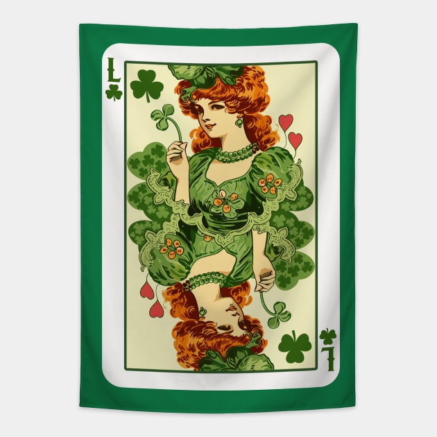 Female Leprechaun Shamrock Card St Paddys Day Lucky Women - Irish Gifts ...