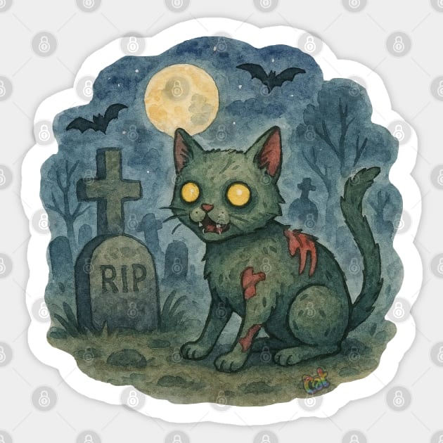 Undead Alley Cat - Pet Sematary - Sticker | TeePublic