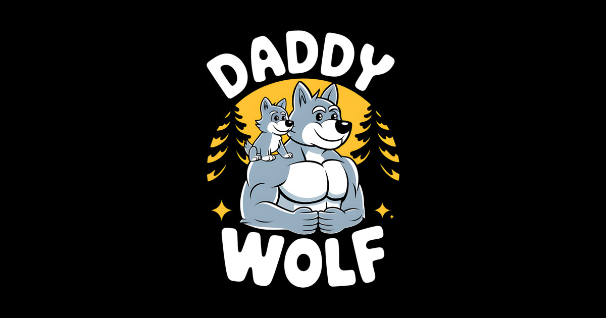 Daddy Wolf with Wolf Dad and Baby - Daddy Wolf With Wolf Dad And Baby ...