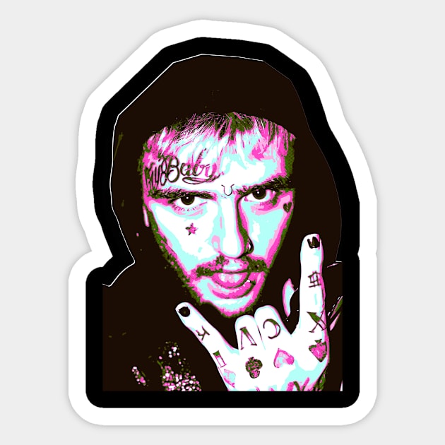lil peep rapper - Lil Peep - Sticker | TeePublic