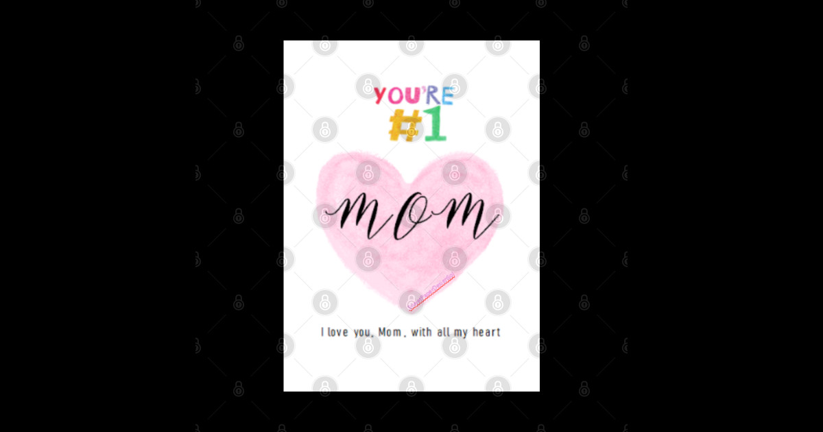 Love You Mom Card By Hyunah Yi Birthday Special Day Love Card Happy