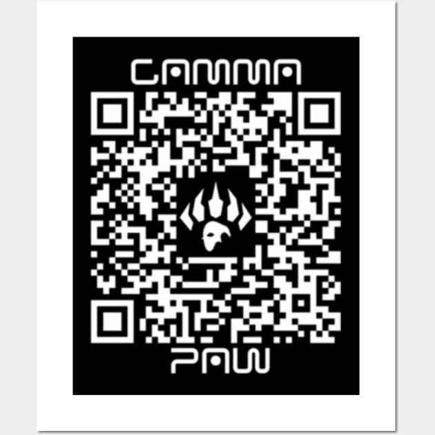 Gamma Paw Qr Code - Gamma Paw Qr Code - Posters and Art Prints | TeePublic
